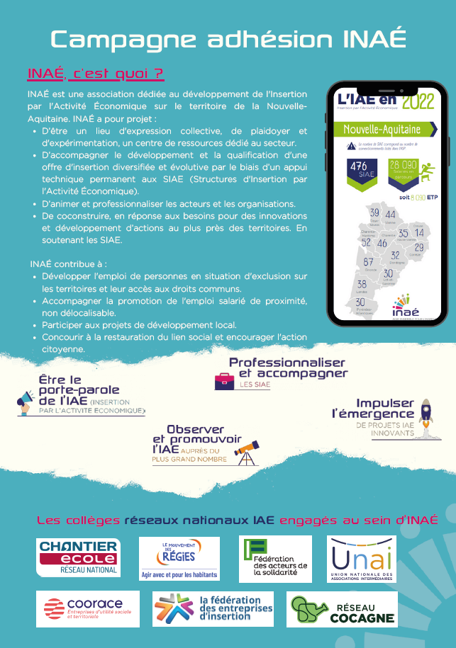 Dossier adhésion INAÉ 2024 - INAÉ Nouvelle-Aquitaine